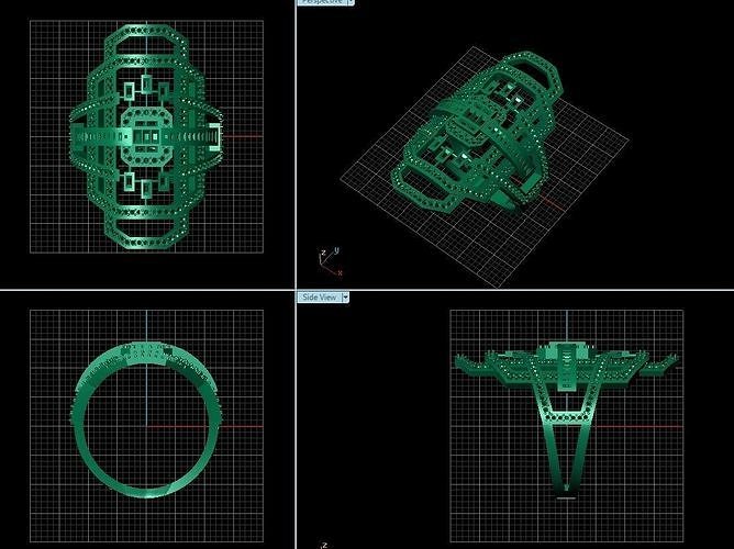 Fancy Design Ring With Diamond 3D print model 3D model 3D printable ...