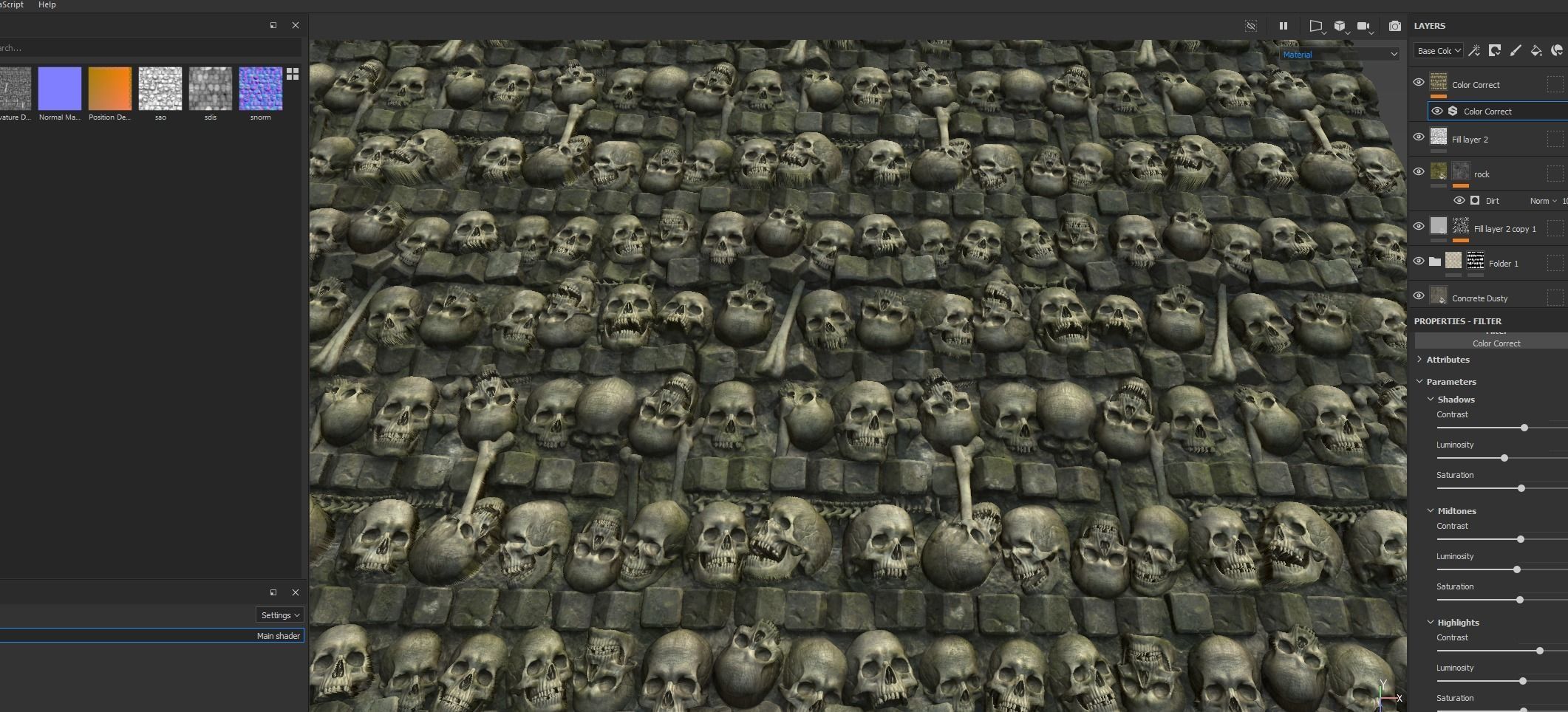 Texture 2 Skull wall materials VR / AR / low-poly | CGTrader