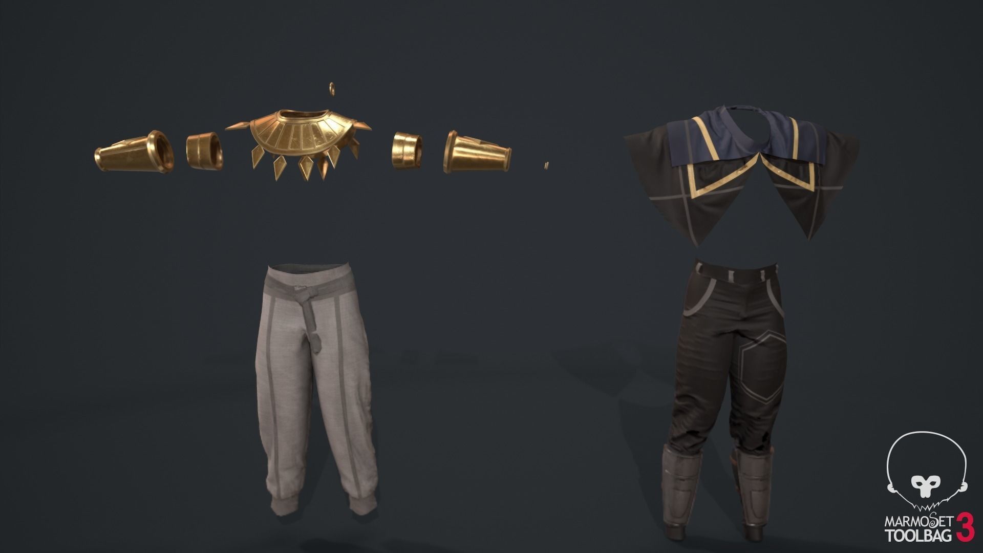 3D model 2 types of clothes for Game dev VR / AR / low-poly | CGTrader