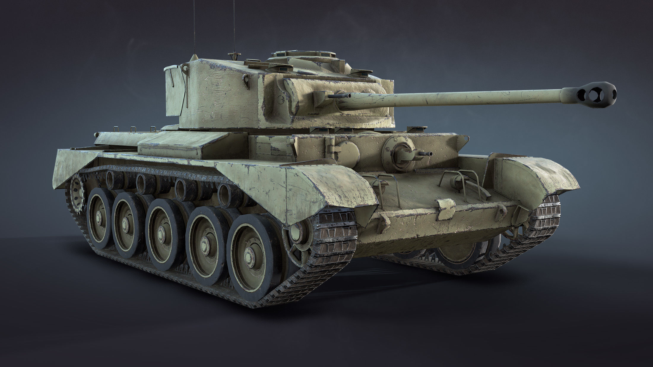 3D model Comet I A34 Cruiser Tank VR / AR / low-poly | CGTrader