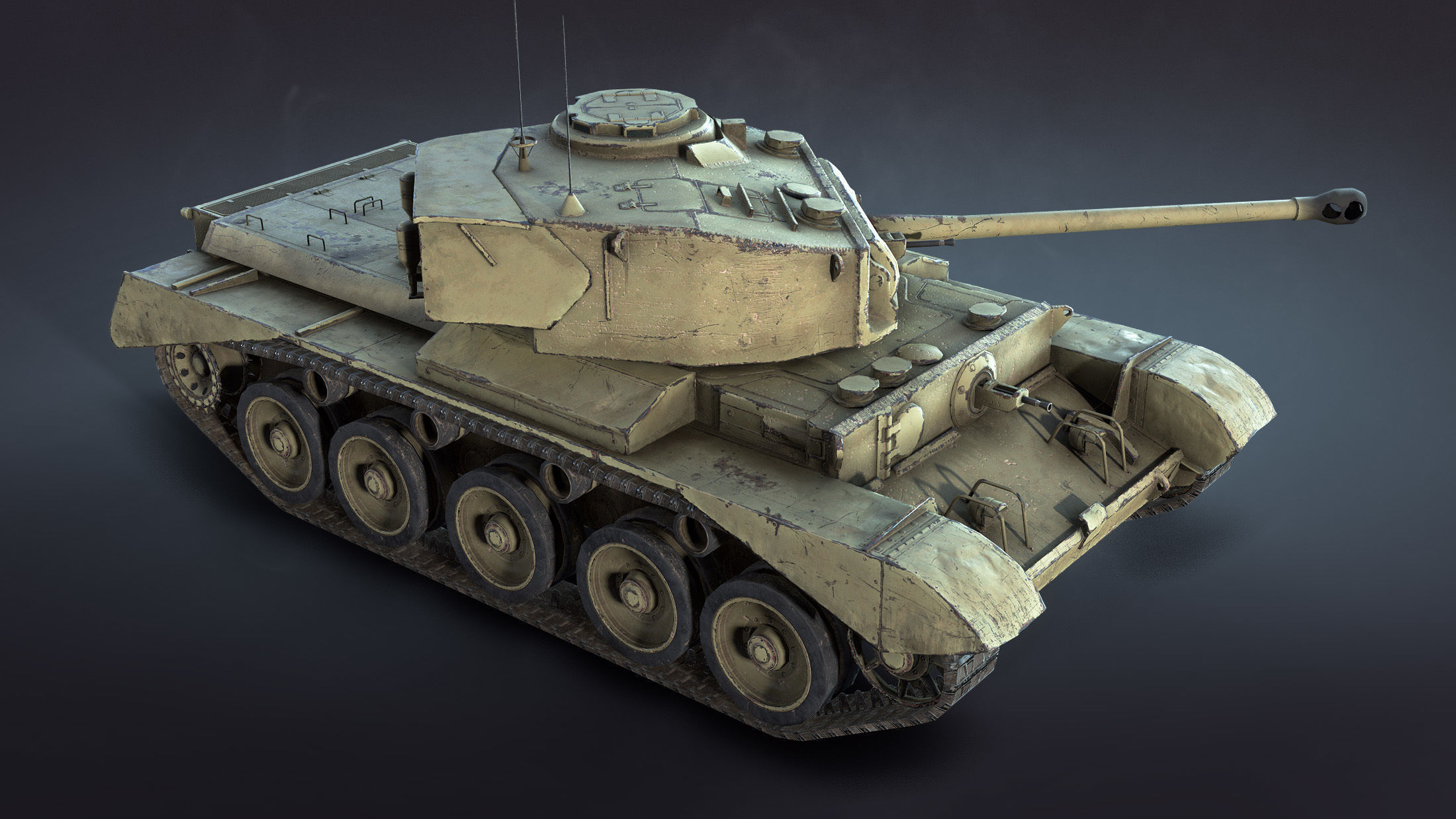 3D model Comet I A34 Cruiser Tank VR / AR / low-poly | CGTrader