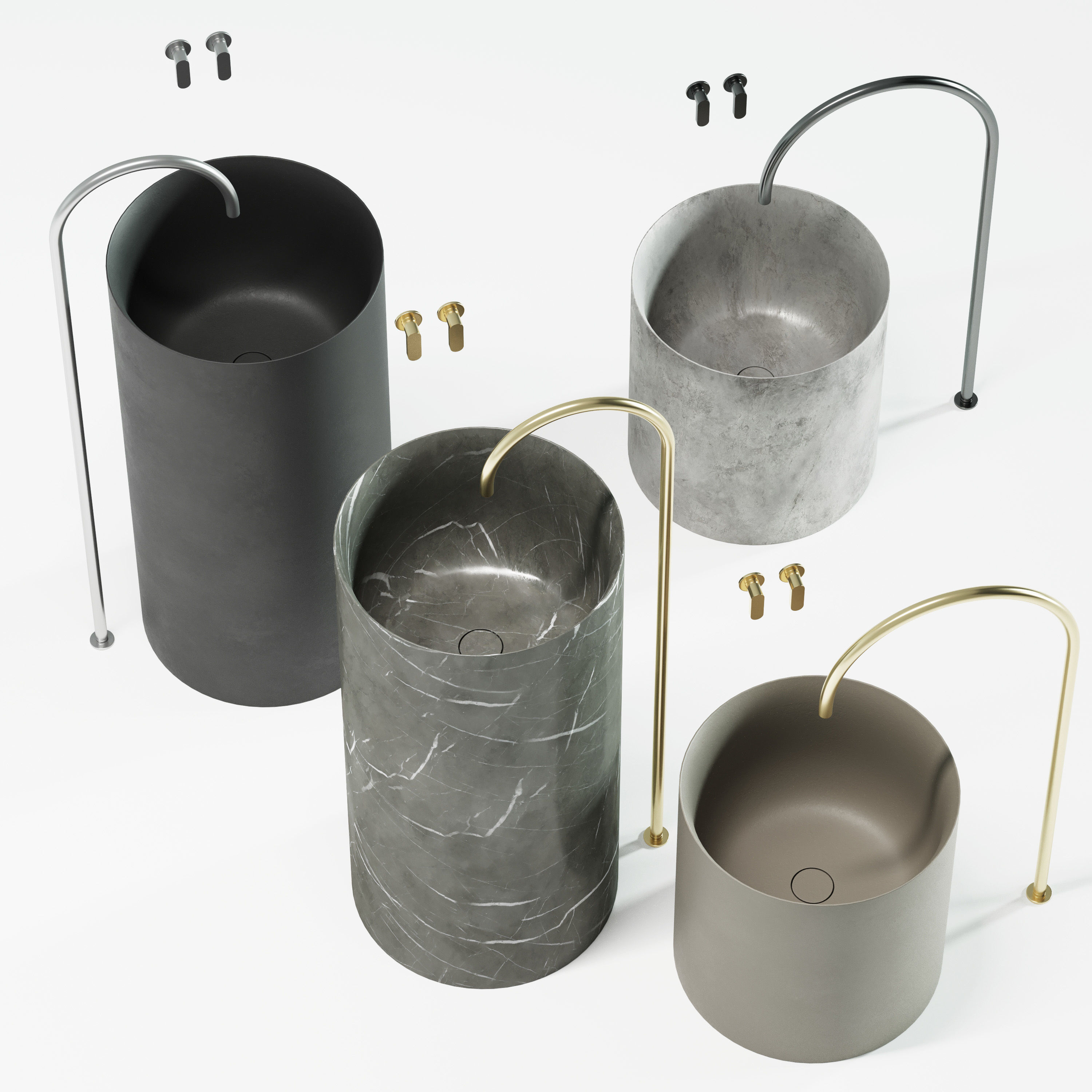 3D model Cocoon Natural Stone Basin VR / AR / low-poly | CGTrader