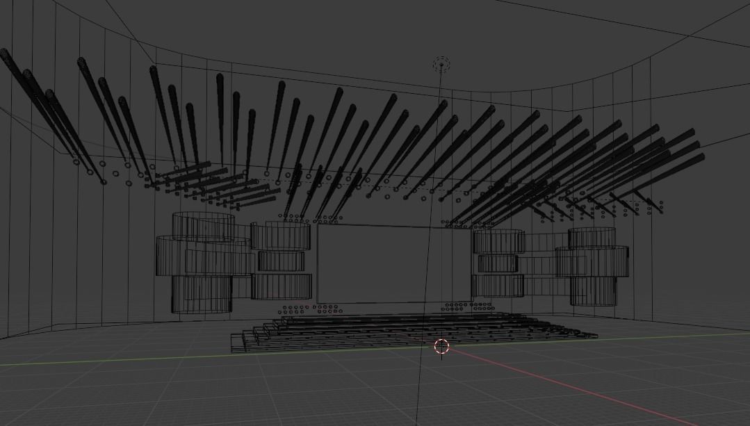 stage with lights 3D model | CGTrader