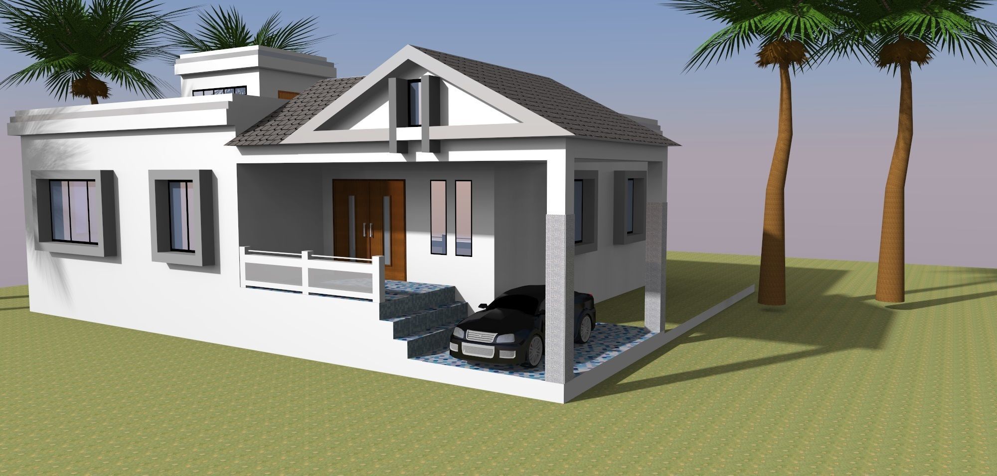 latest house design 2 bhk 3D model | CGTrader