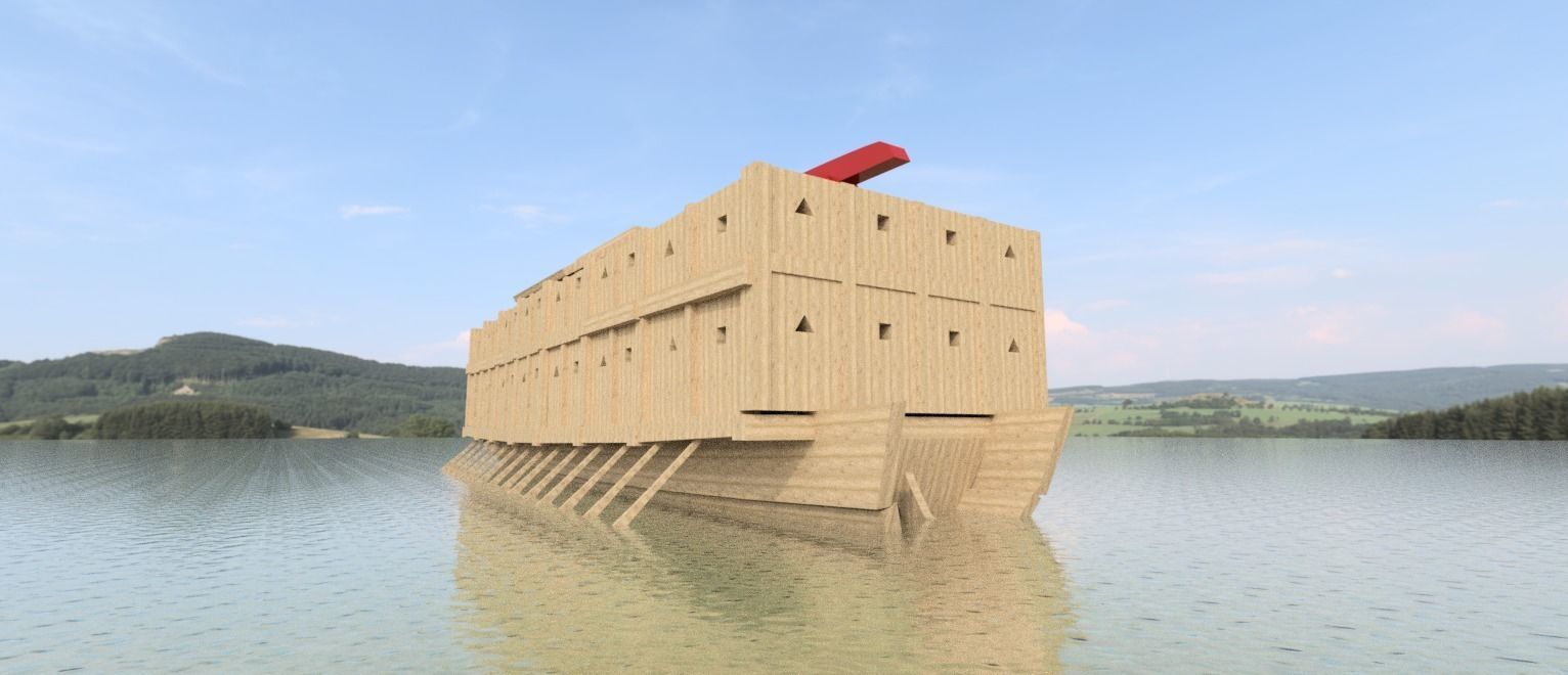 3D model Sengoku period Samurai warship- Atakebune VR / AR / low-poly ...