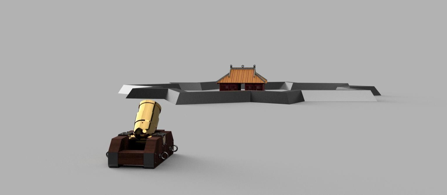 3D model Coehorn mortar cannon VR / AR / low-poly | CGTrader