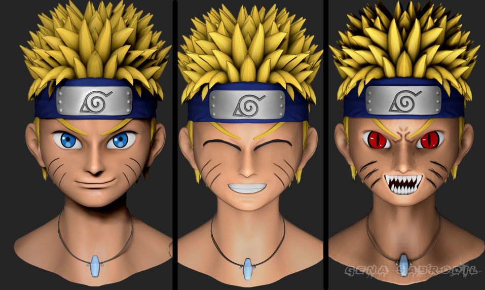 Naruto - 3 emotes 3D model | CGTrader