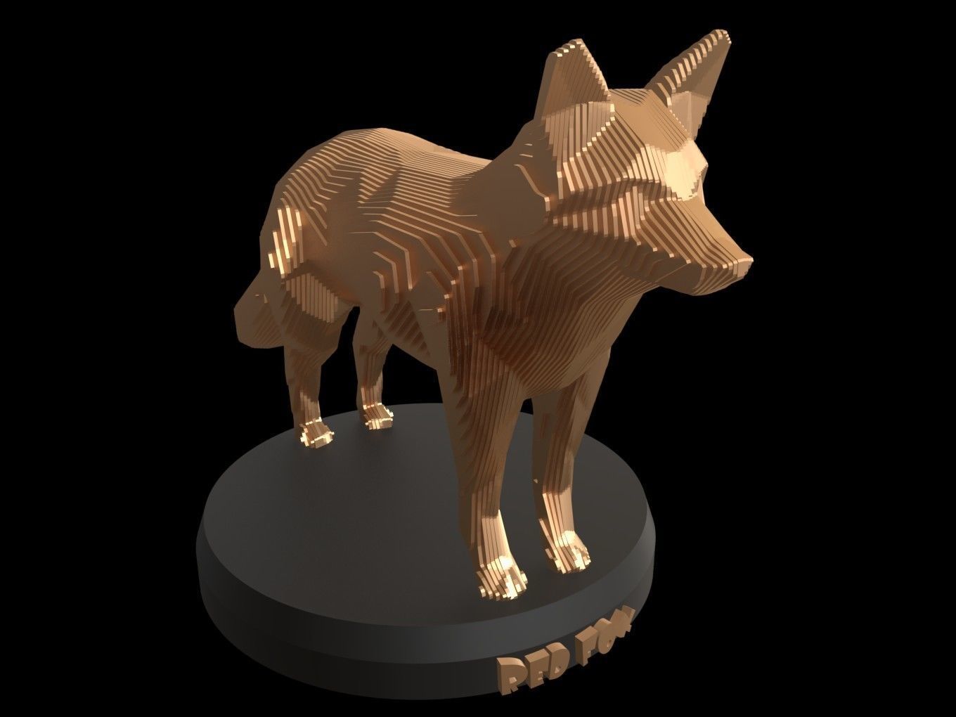 3D model Parametric Red Fox VR / AR / low-poly | CGTrader