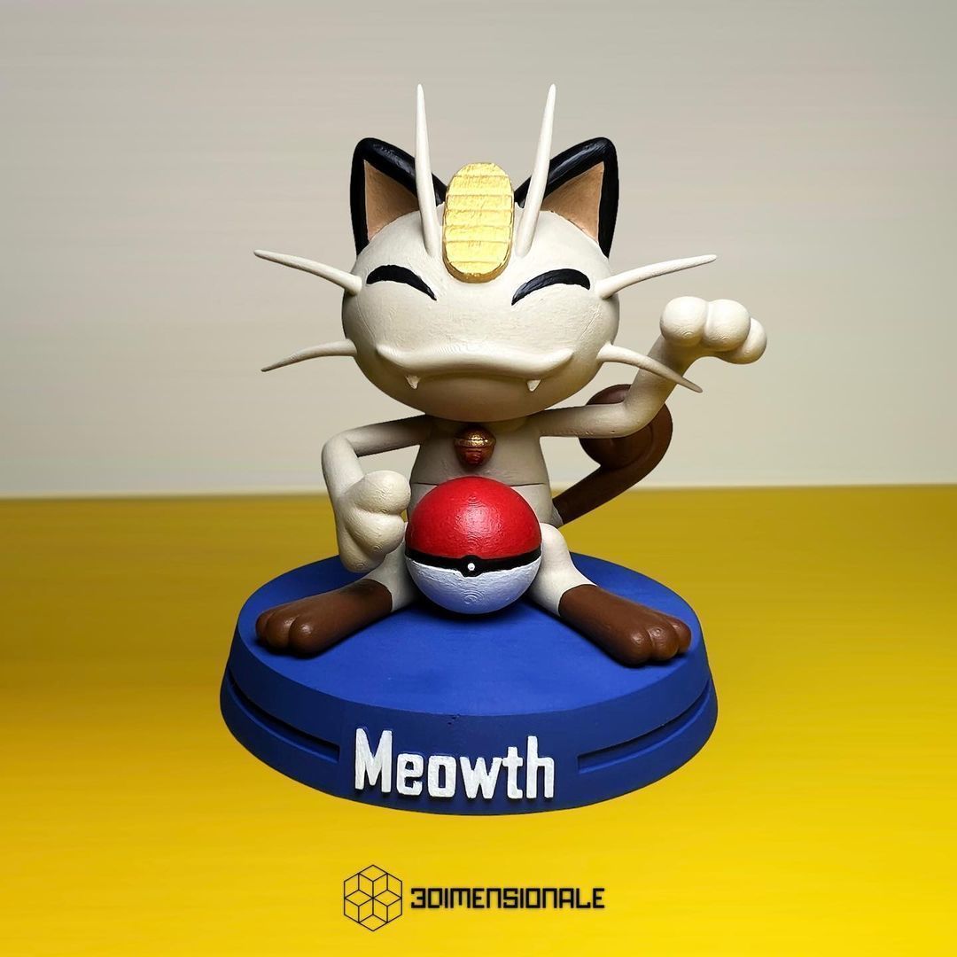 Lucky Meowth - Pokemon Fanart free 3D model 3D printable | CGTrader