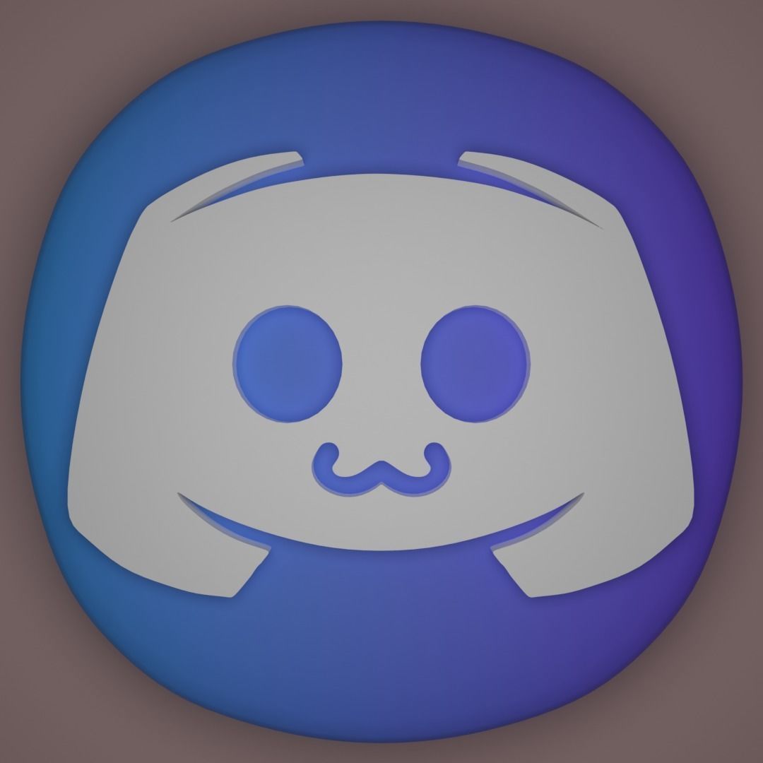Discord logo redesign Texture | CGTrader