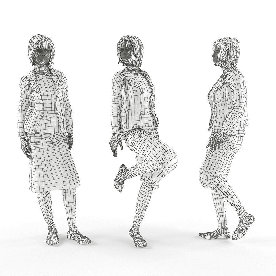 woman human 3D model | CGTrader
