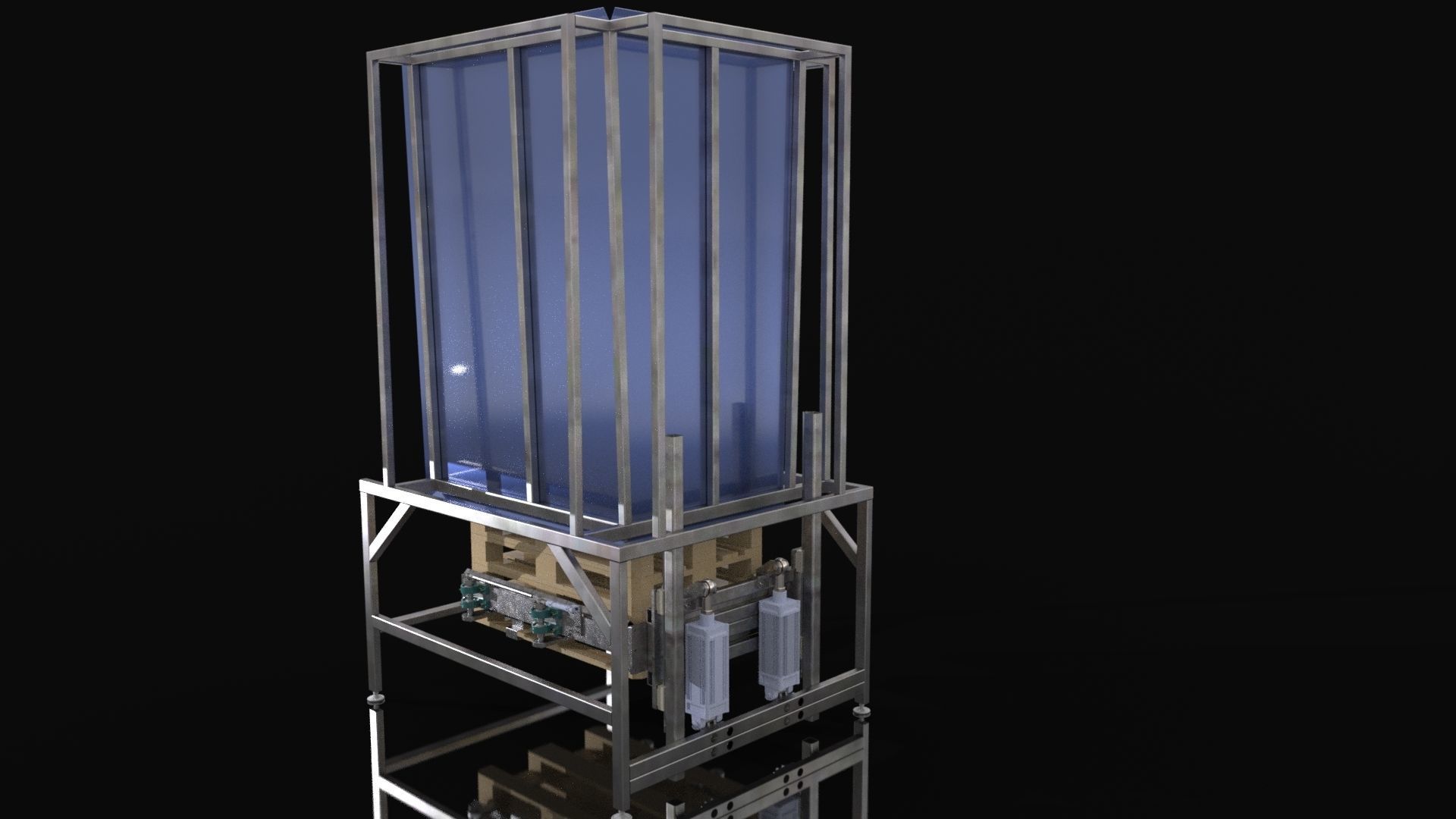 Pallet Dispenser Robot 3D model rigged | CGTrader