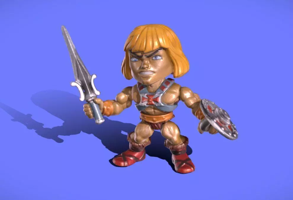 He-man Stylized Minifigure - 3D SCAN 3D model 3D printable | CGTrader