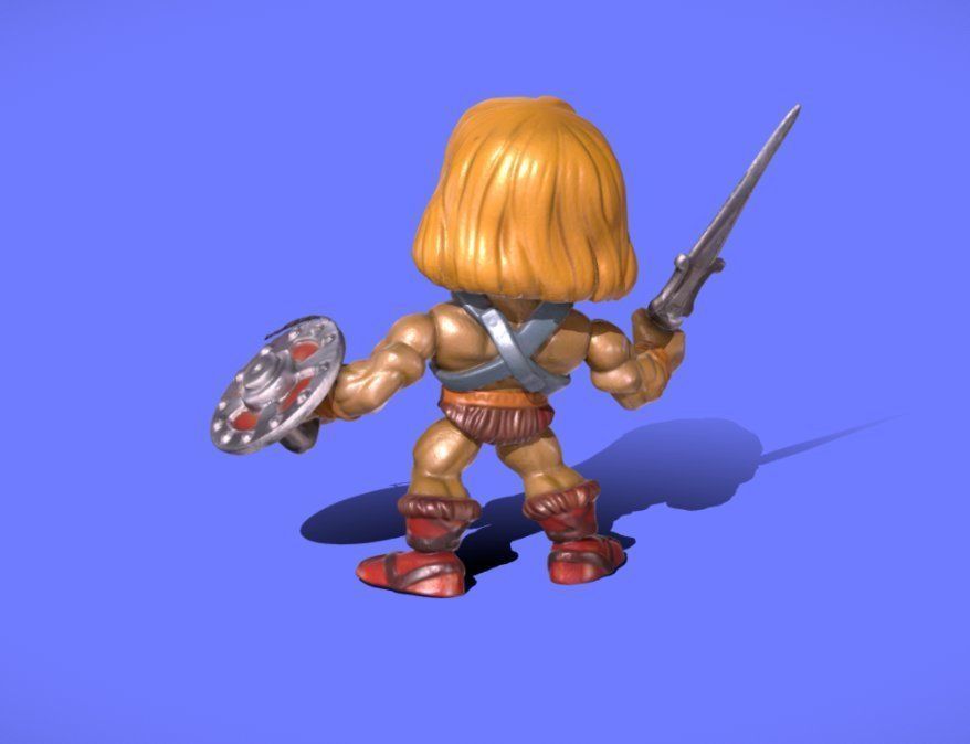 He-man Stylized Minifigure - 3D SCAN 3D model 3D printable | CGTrader