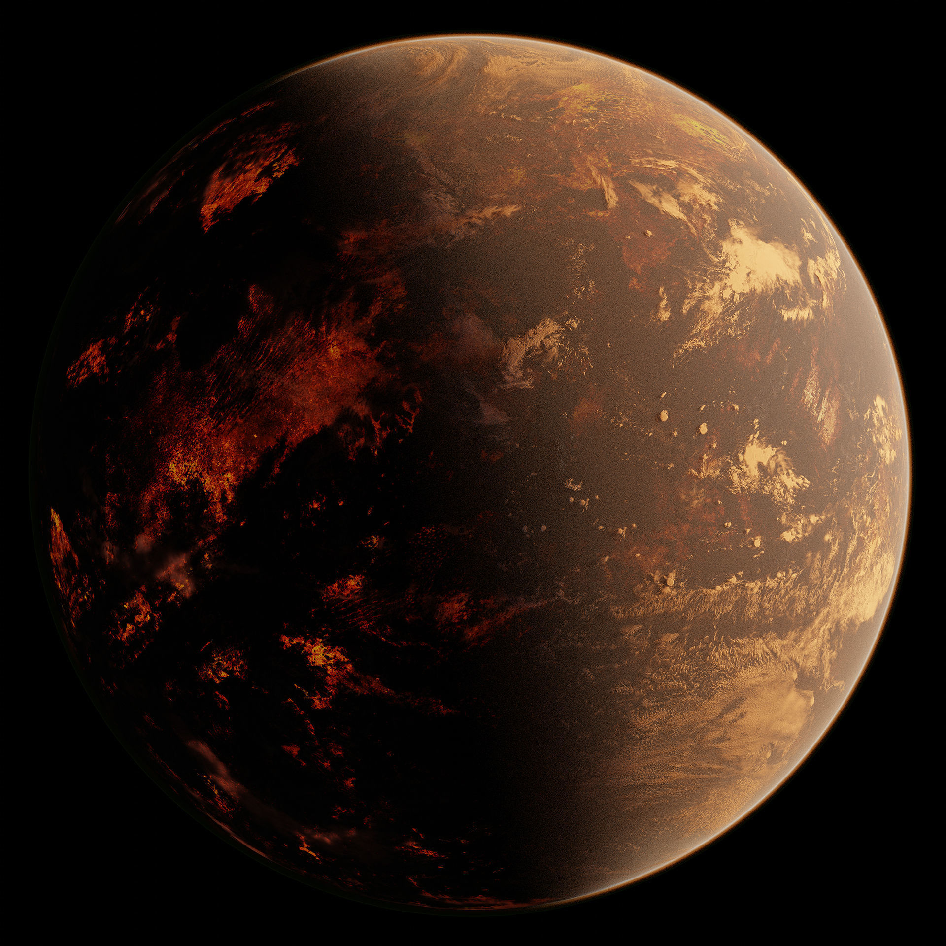 Planet Karbala 12K 3D model | CGTrader