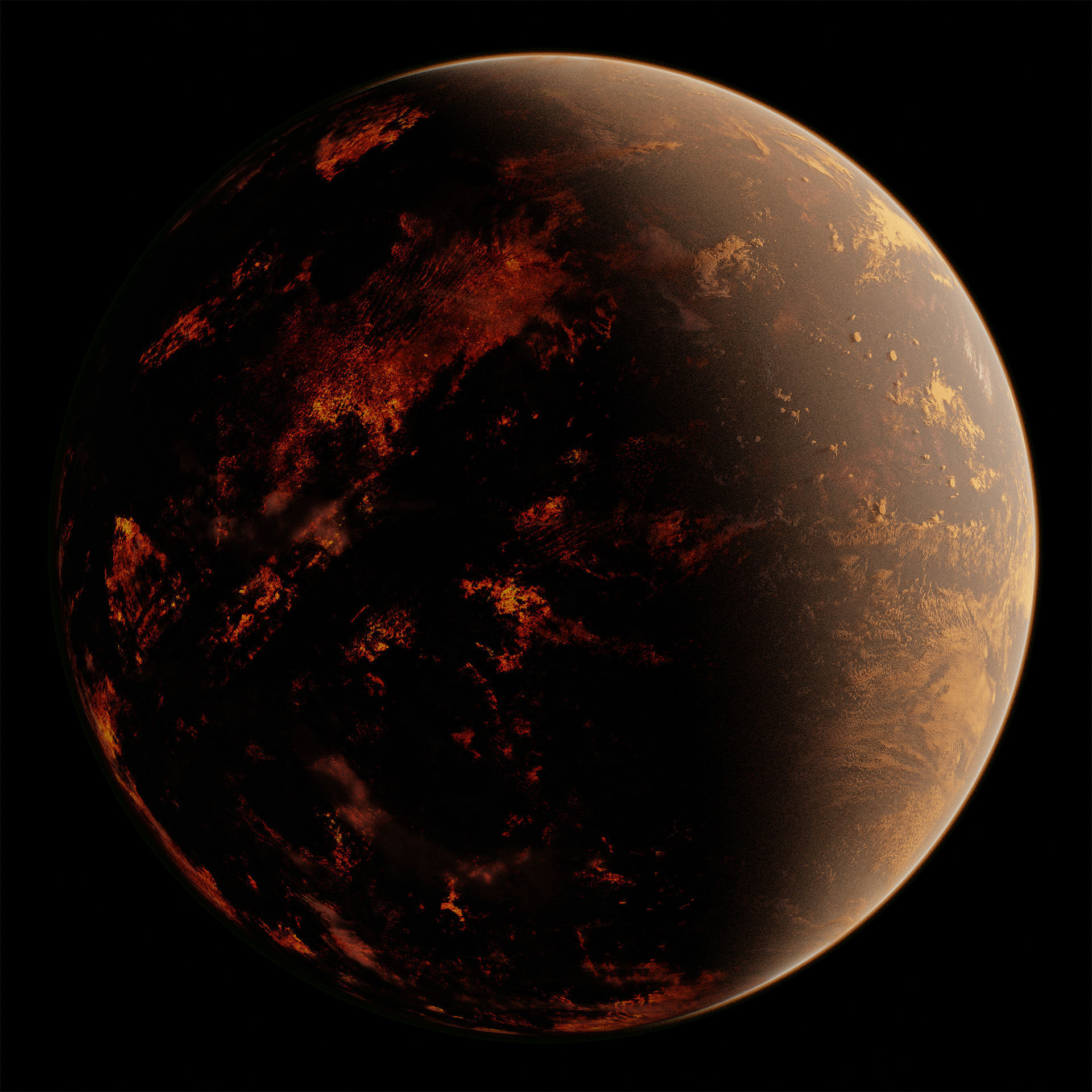 Planet Karbala 12K 3D model | CGTrader
