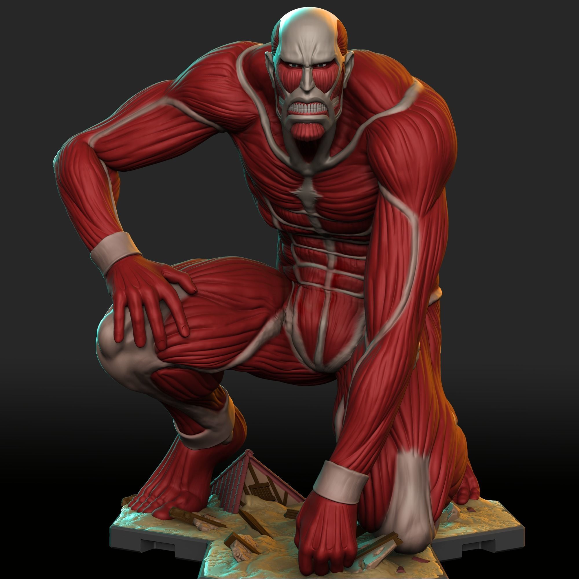 Bertholdt colossal Titan V1-2 - Shingeki no Kyojin 3D model 3D ...