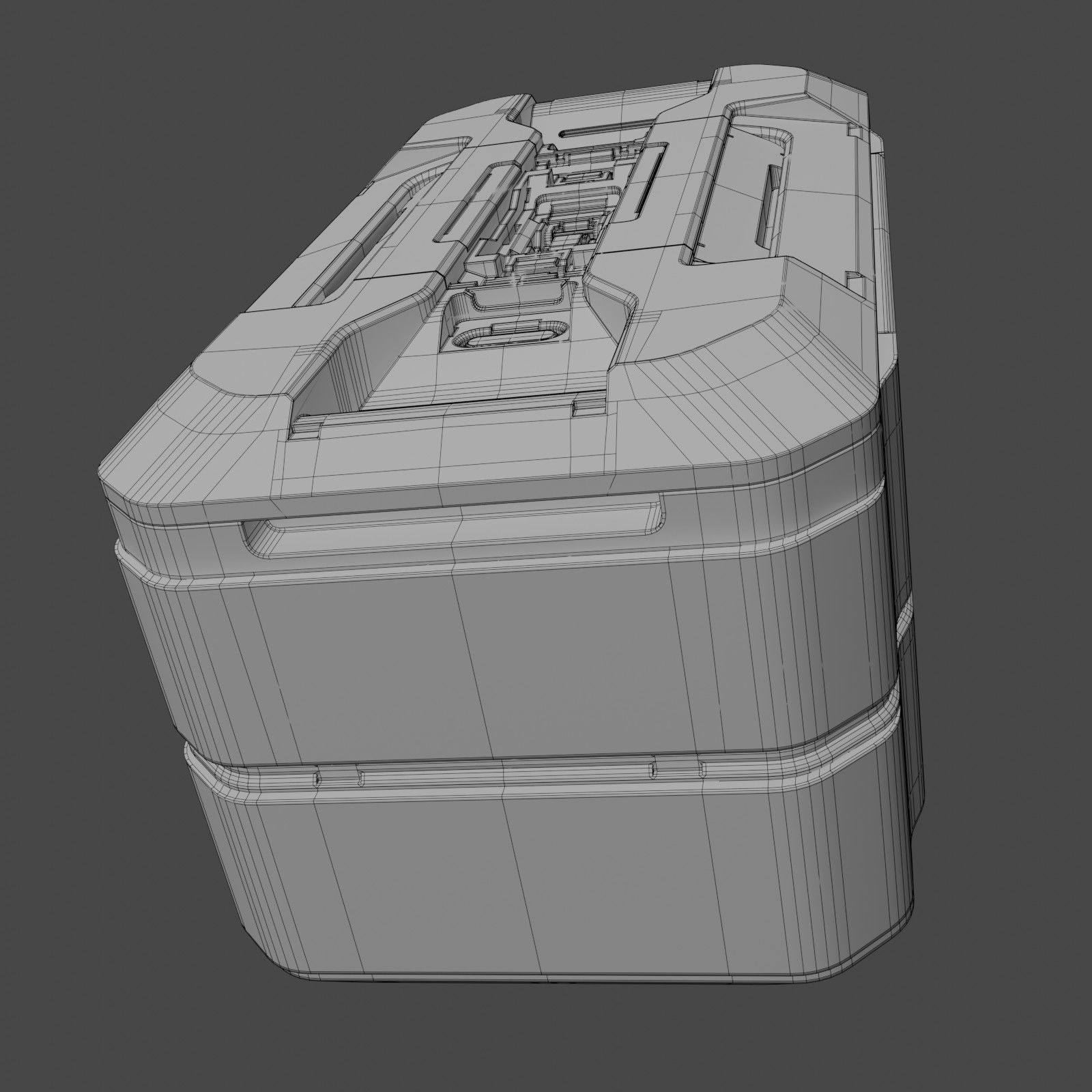 Sci-Fi Storage Crate 3D model | CGTrader