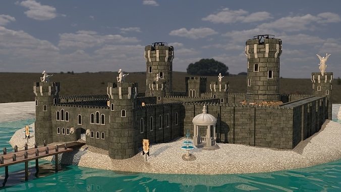 Modular Medieval Castle Exterior 3D model | CGTrader