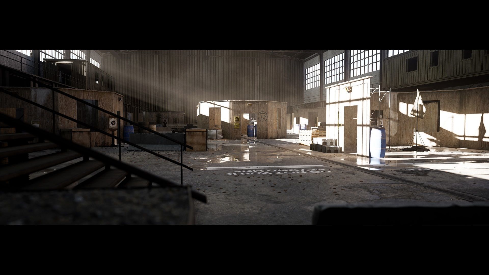 3D model Military Training Warehouse - Unreal Engine 4 VR / AR / low ...