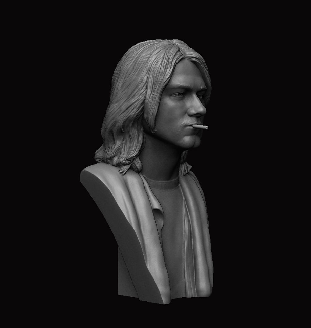 kurt cobain 3D print model 3D model 3D printable | CGTrader