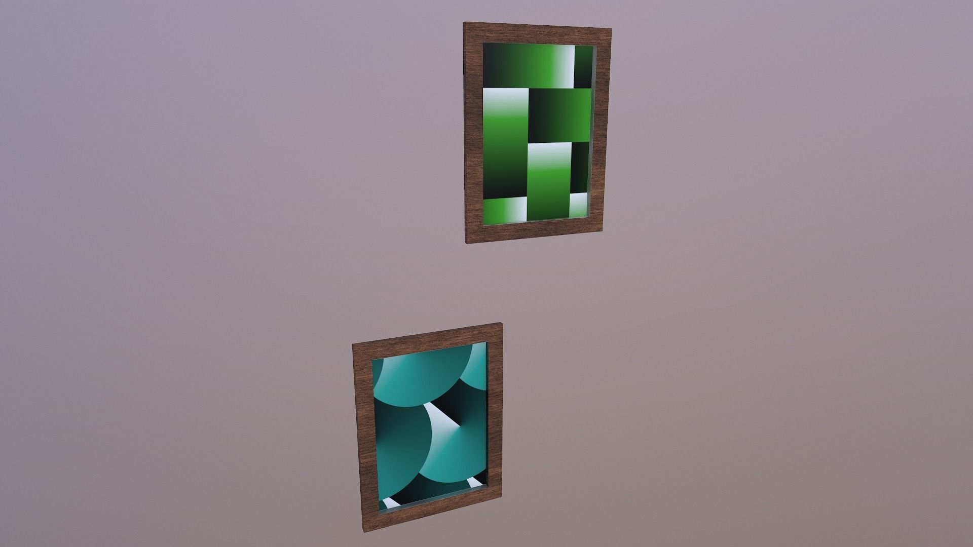 Picture squares in frame free VR / AR / low-poly 3D model | CGTrader