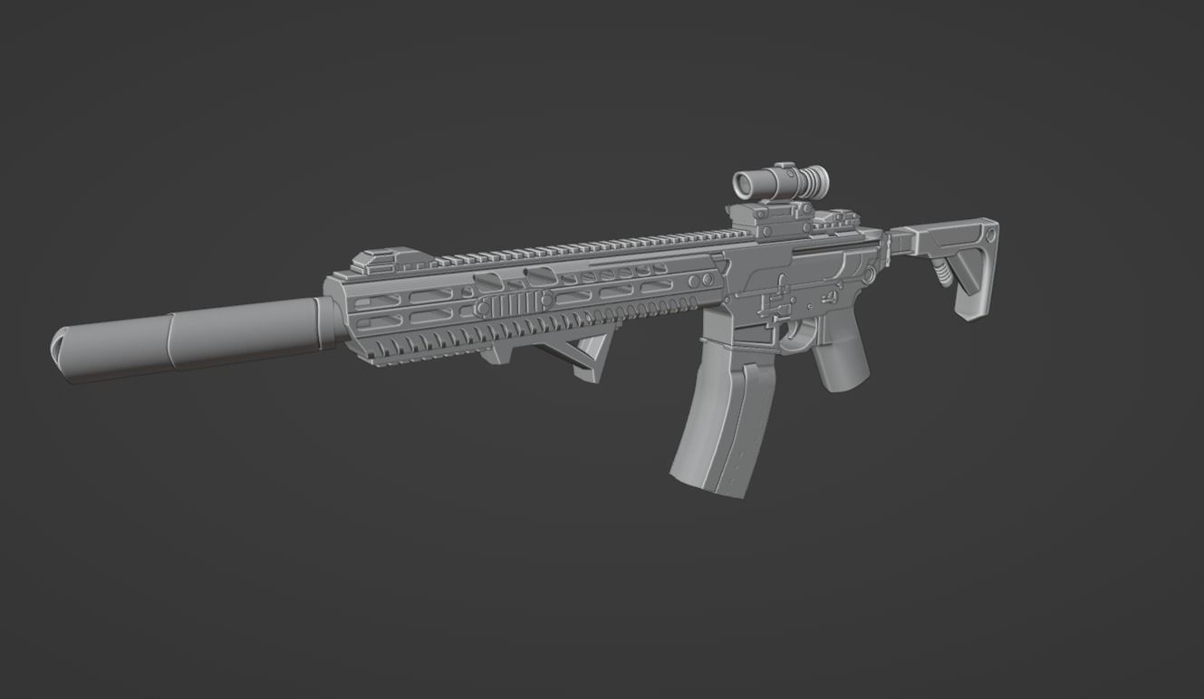 M13 Rifle free 3D model | CGTrader