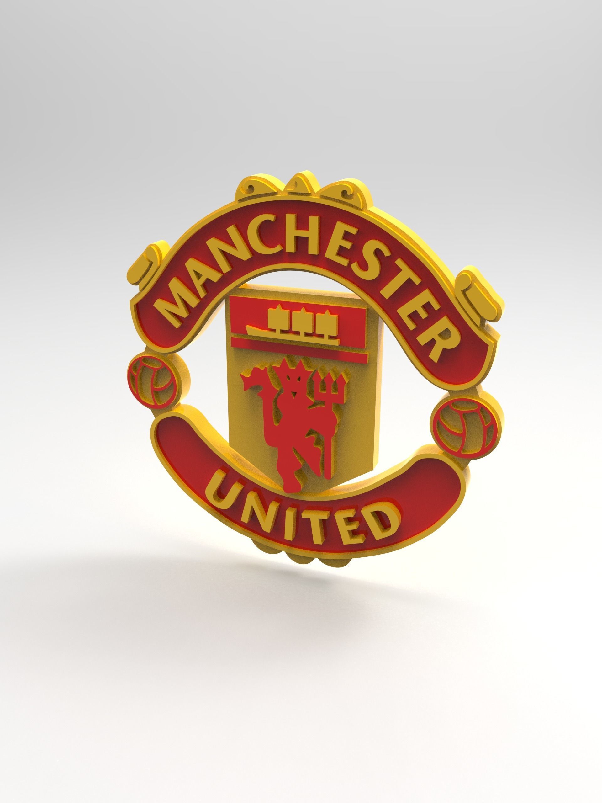 MANCHESTER UNITED FC LOGO 3D MODEL 3D model 3D printable | CGTrader