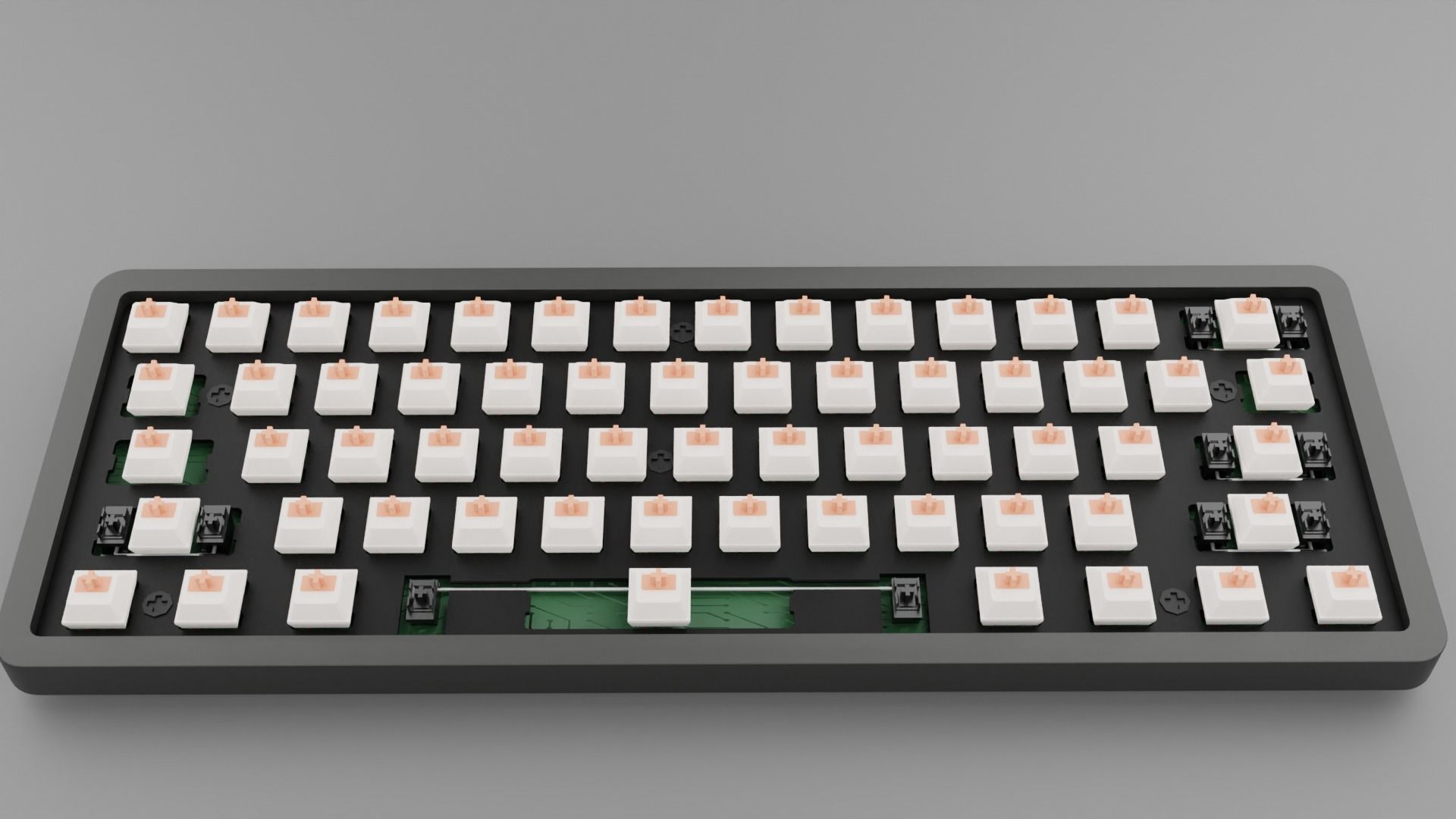60 Percent Compact Mechanical Keyboard 3D model | CGTrader