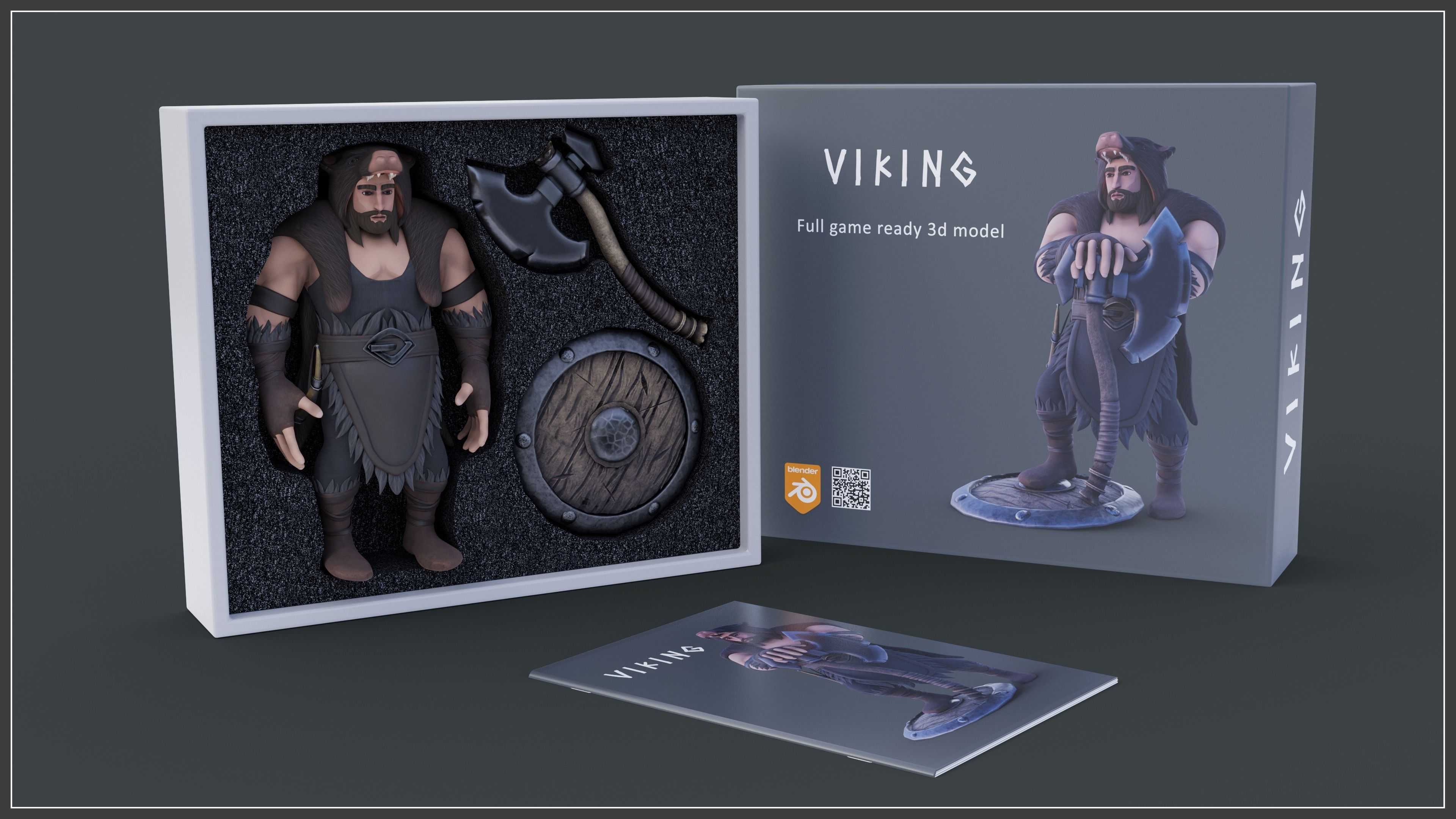 3D model Viking - stylized 3d model VR / AR / low-poly | CGTrader