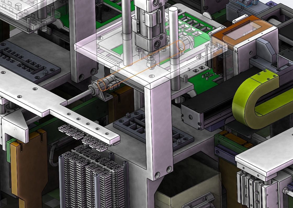 Automated telephone production equipment 3D model | CGTrader