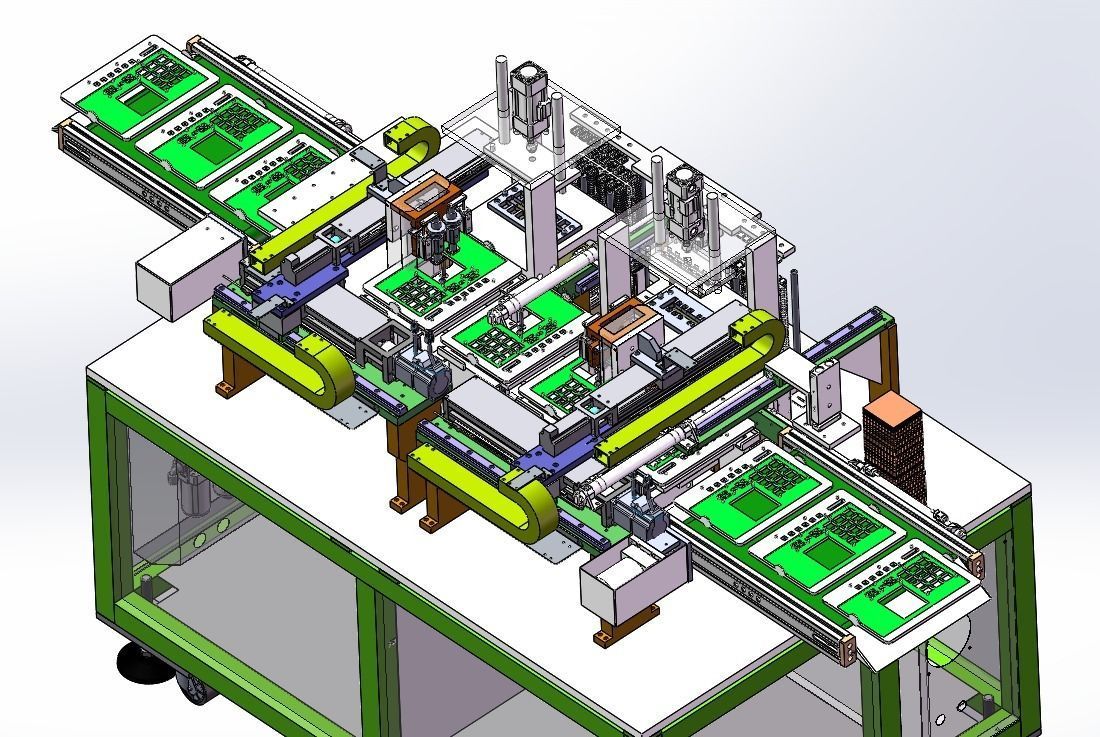 Automated telephone production equipment 3D model | CGTrader
