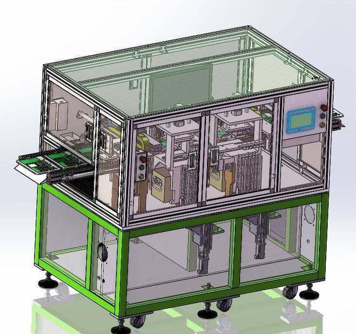 Automated telephone production equipment 3D model | CGTrader