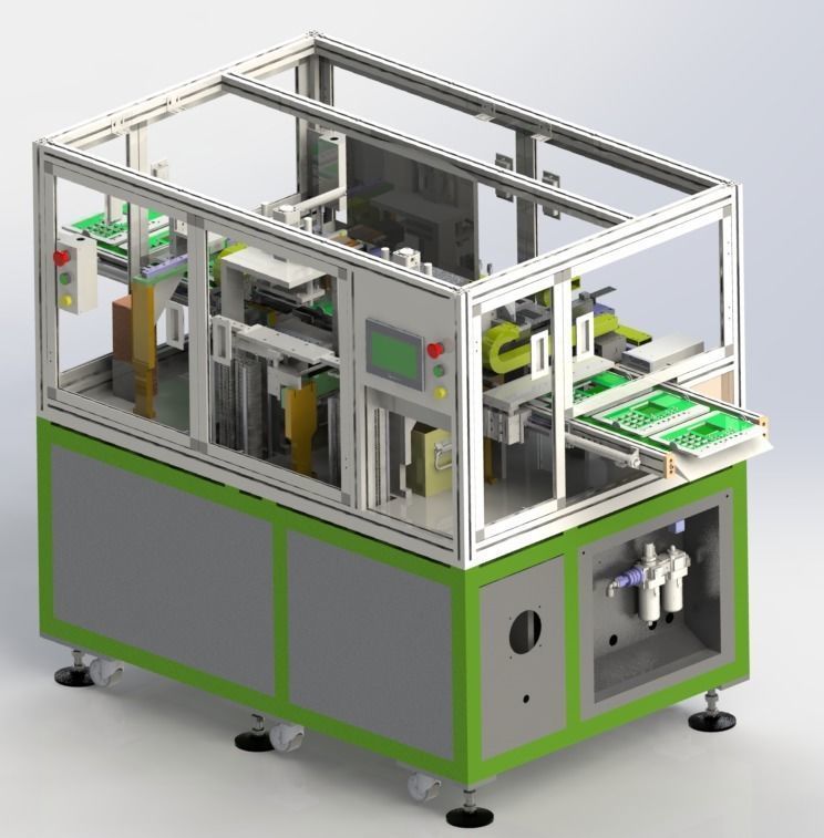 Automated telephone production equipment 3D model | CGTrader