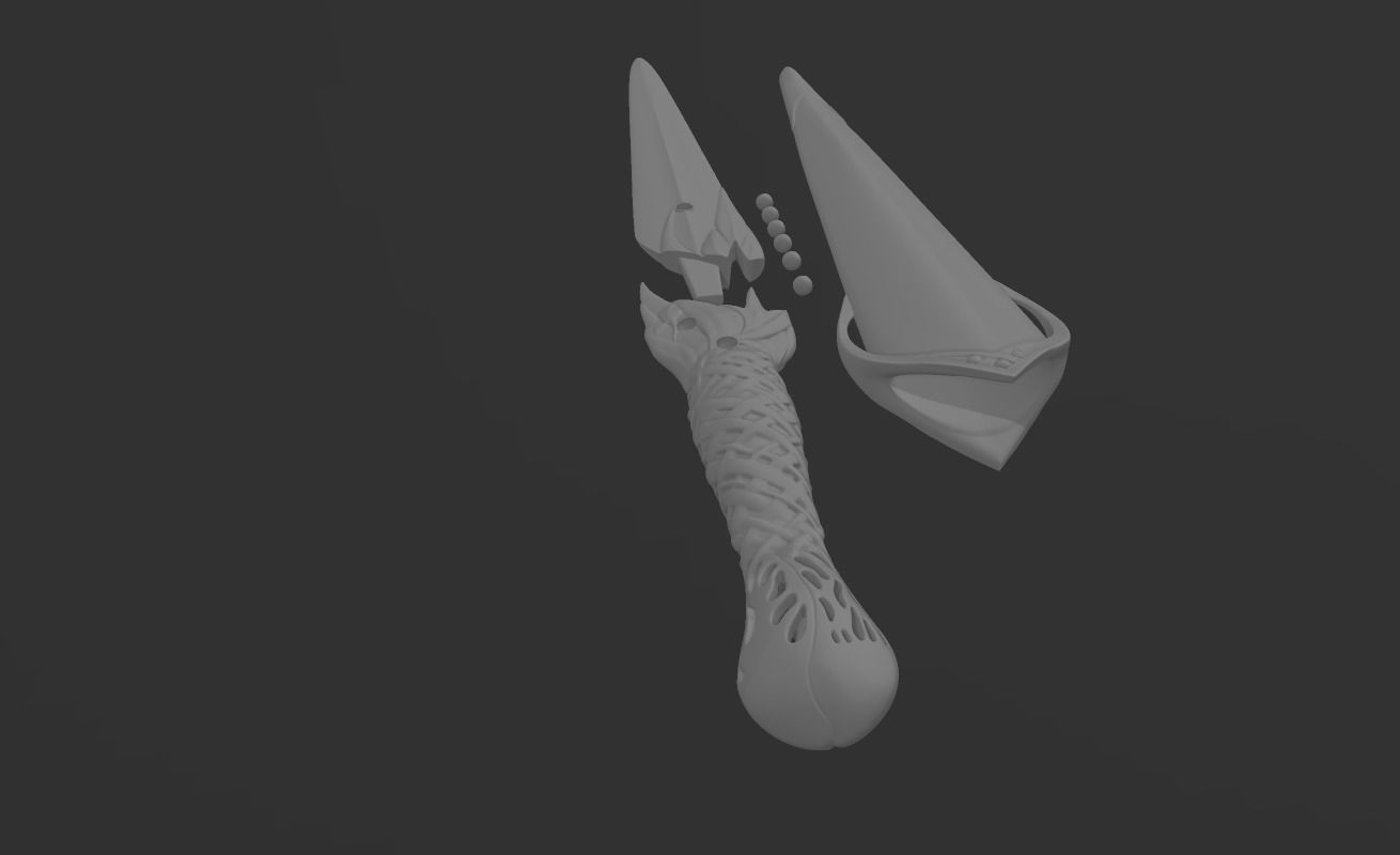 Galadriel Dagger from Lord of the Rings Rings of power 3D model 3D ...