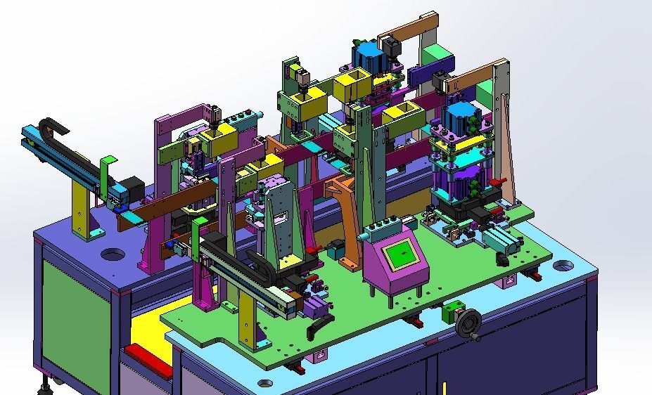 FFC mobile phone flexible flat line production line 3D model | CGTrader