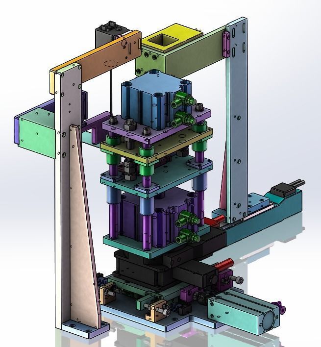 FFC mobile phone flexible flat line production line 3D model | CGTrader