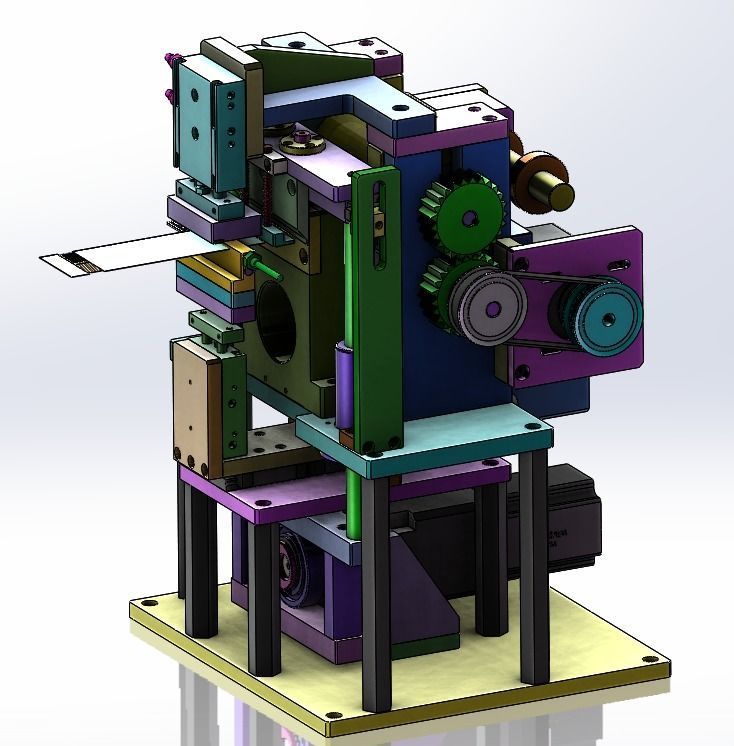 FFC mobile phone flexible flat line production line 3D model | CGTrader