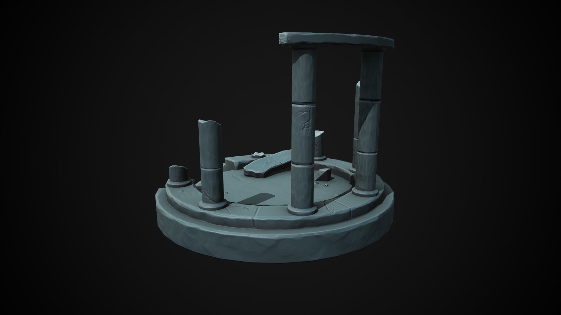 3D model Stylized fantasy ruins VR / AR / low-poly | CGTrader