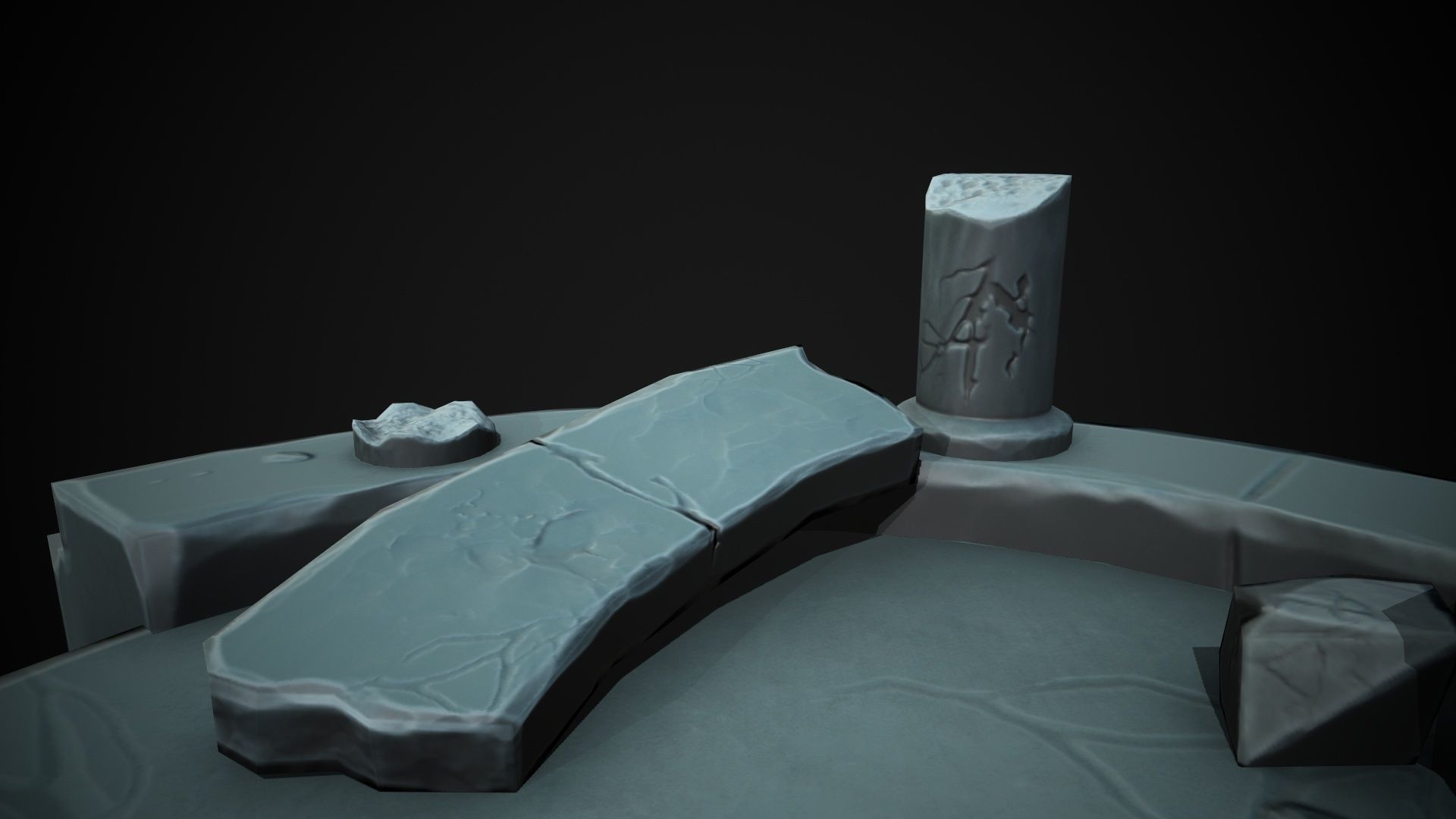 3D model Stylized fantasy ruins VR / AR / low-poly | CGTrader