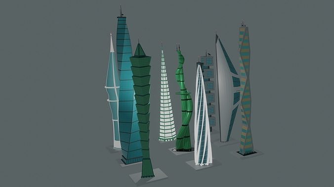 Towers free VR / AR / low-poly 3D model rigged | CGTrader