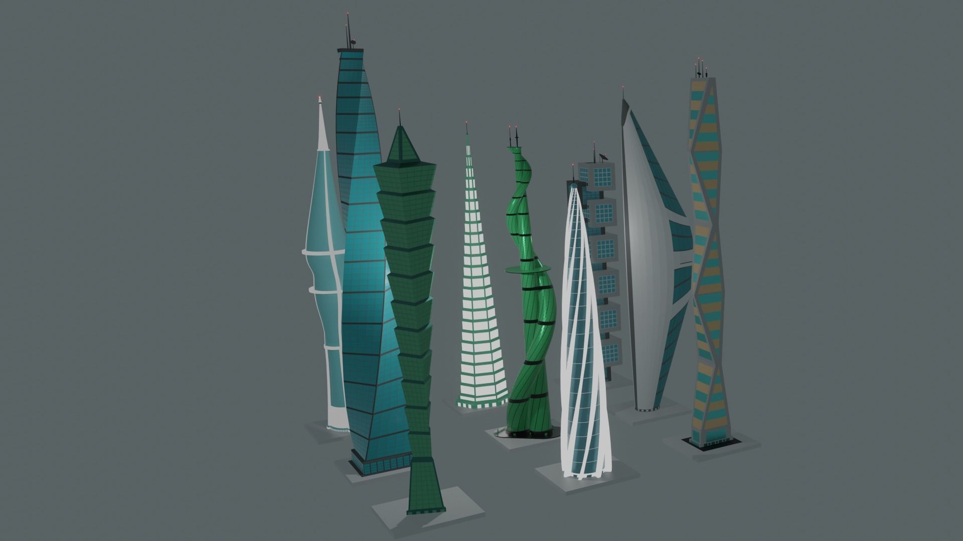 Towers free VR / AR / low-poly 3D model rigged | CGTrader
