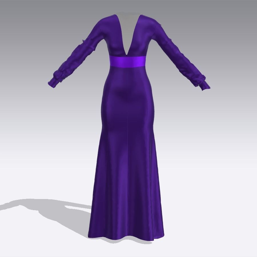DRESS DRESS evening on mannequin 3D model | CGTrader