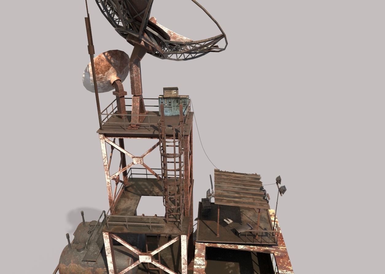 Post-Apocalyptic Outpost Tower 3D model | CGTrader