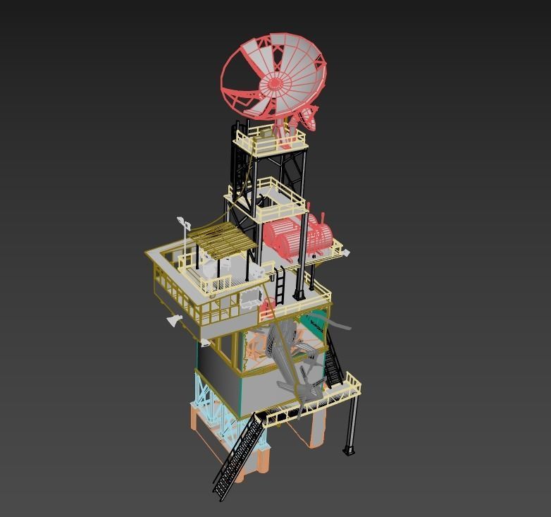 Post-Apocalyptic Outpost Tower 3D model | CGTrader