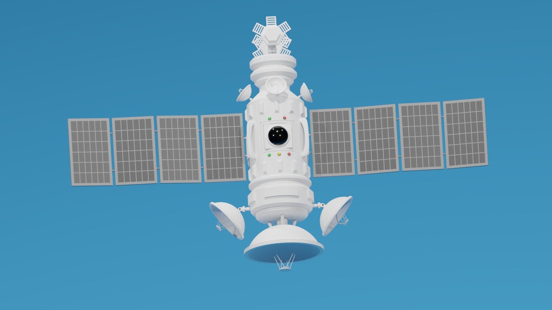 3D model Sci Fi Satellite VR / AR / low-poly | CGTrader