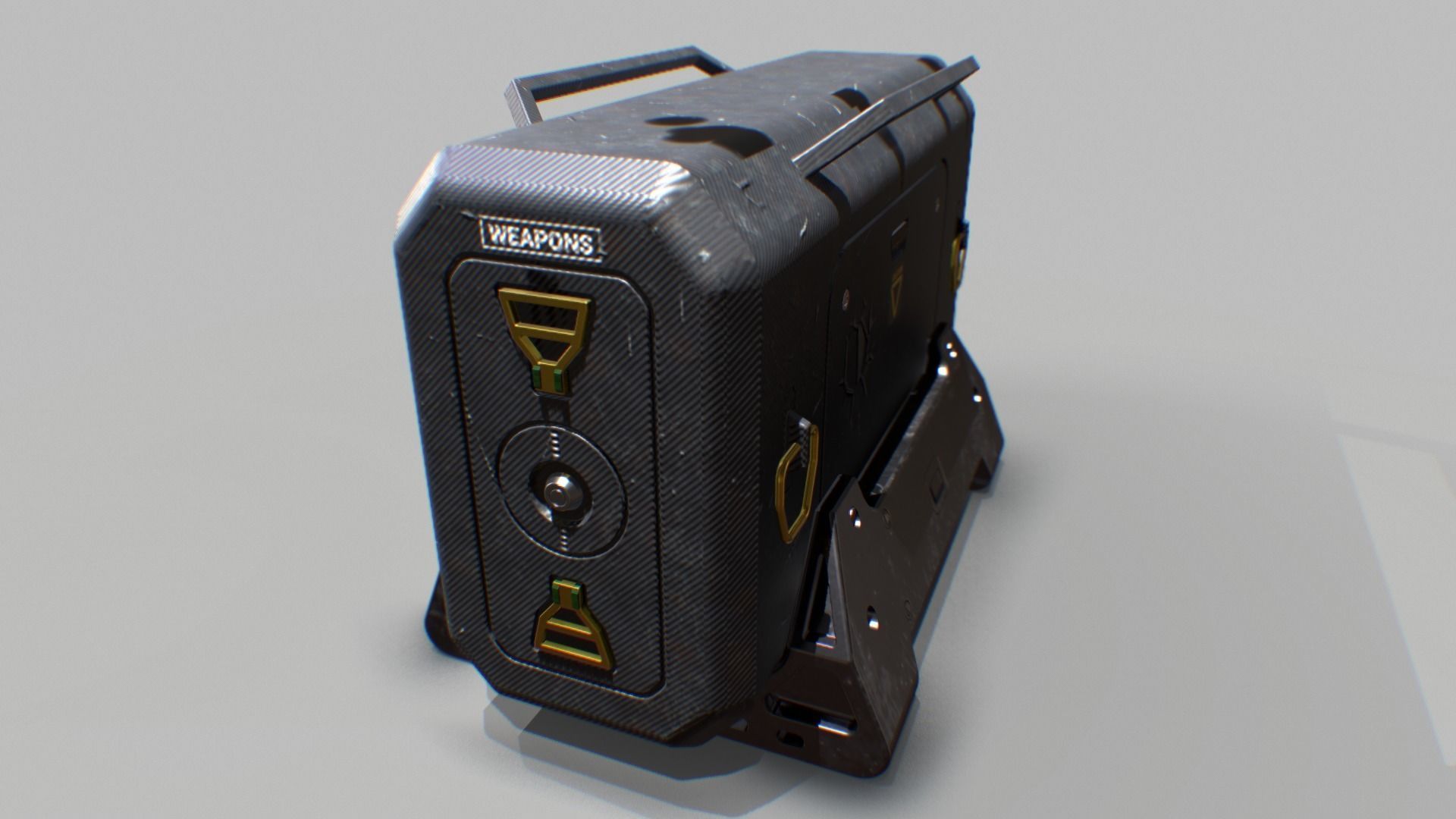 3D model Sci-Fi Weapons Crate VR / AR / low-poly | CGTrader