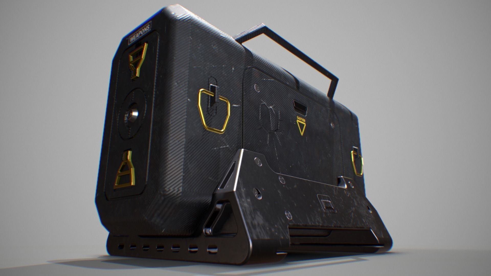 3D model Sci-Fi Weapons Crate VR / AR / low-poly | CGTrader