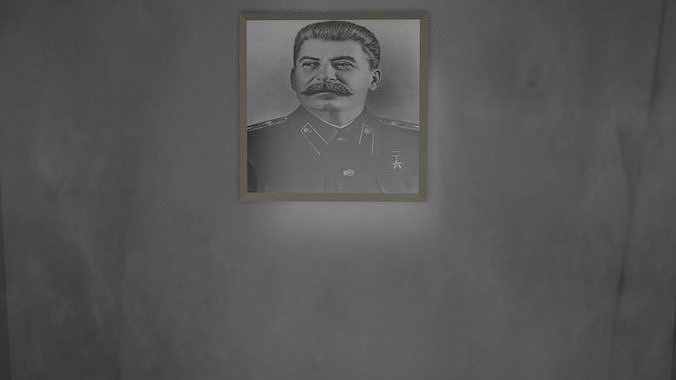 Stalin wall frame free VR / AR / low-poly 3D model | CGTrader