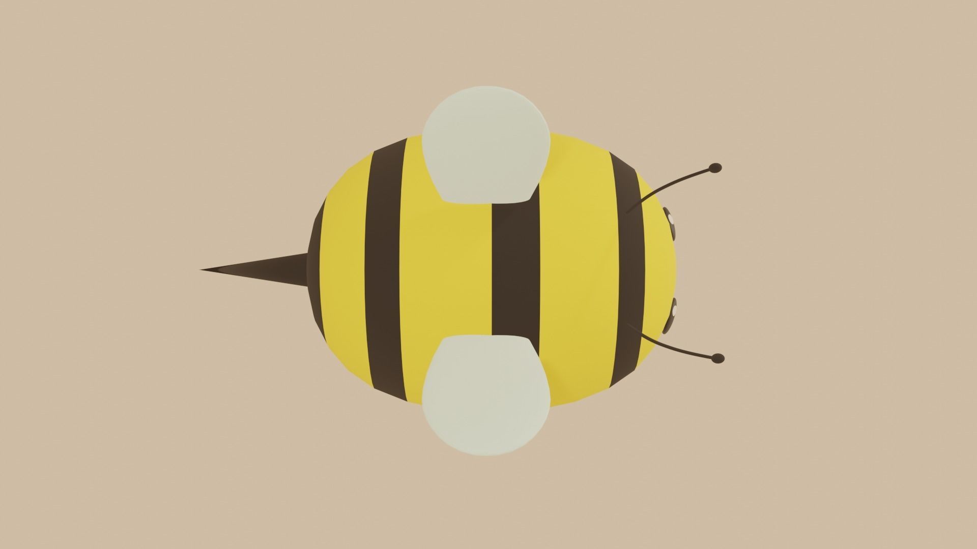 cute little bee free VR / AR / low-poly 3D model | CGTrader